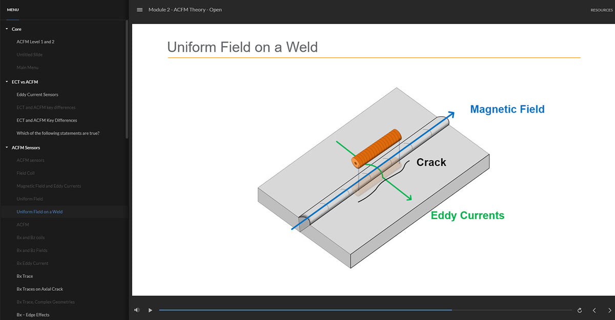 ACFM® online training (e-learning) – Eddyfi Technologies